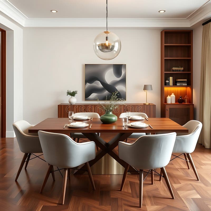 A Flexible Dining Room with Modular Chairs and a Convertible Dining ...