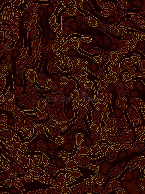 Flexible Elastic Forms Pattern. 3d Rendering Flat Shapes. Digital ...