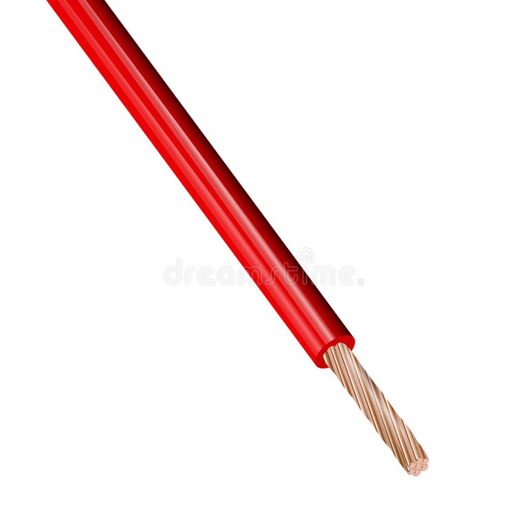 Electrical Cable Colored Insulation Stock Illustrations – 131 ...