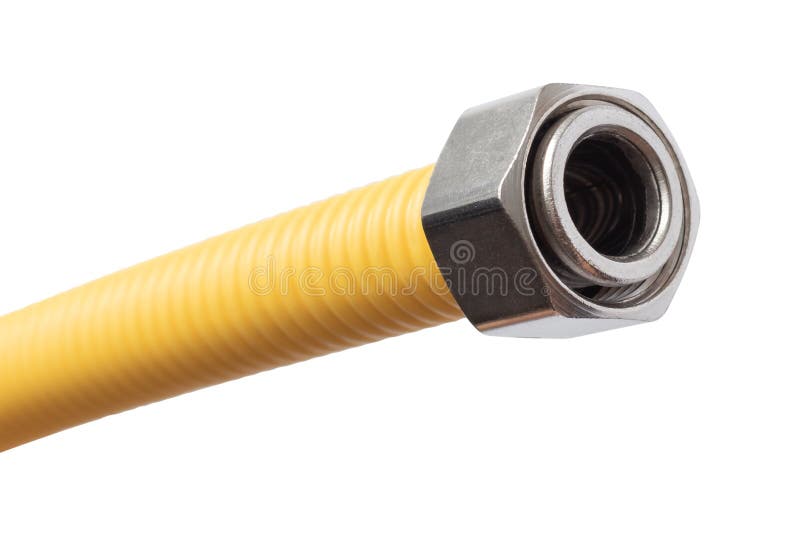 Flexible Gas Line Connector. Internal Female Thread Stock Photo - Image ...