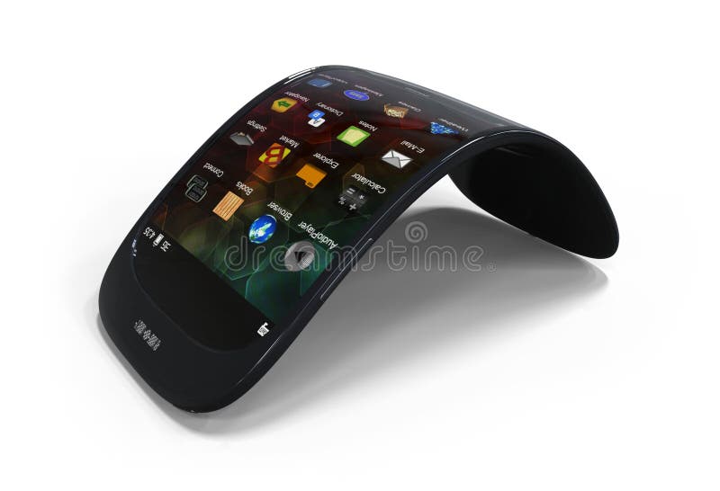 Flexible Generic Smartphone Stock Photo - Image of mobile, digital ...