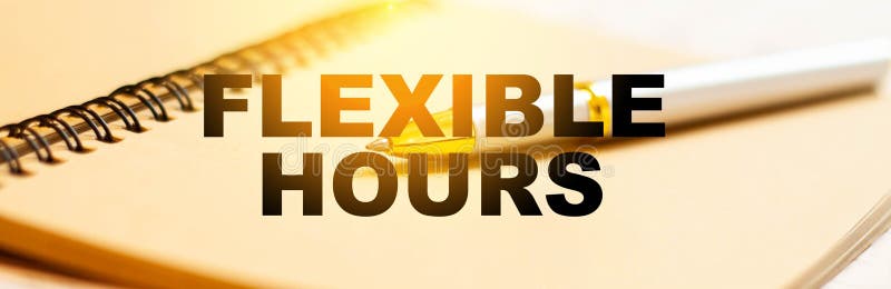 FLEXIBLE HOURS. Words for Everyday Work Stock Image - Image of ...