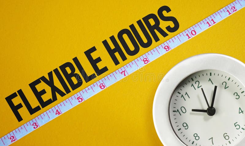 Office Hours are Shown Using the Text and Photo of Clock and Laptop ...