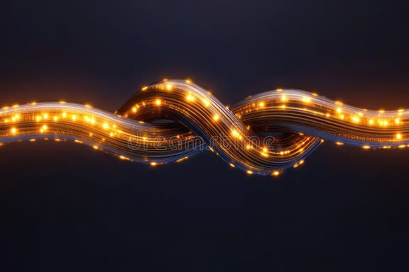 Flexible Network of Realistic Electrical Wires Stock Illustration ...