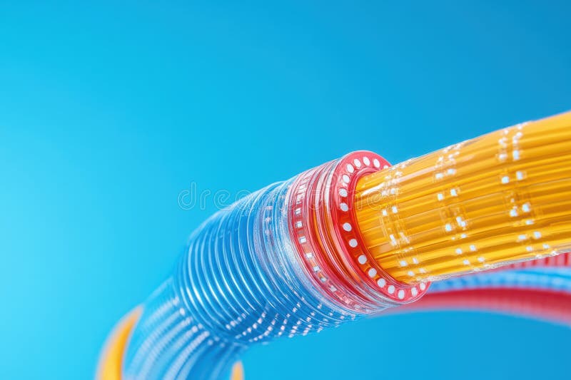 Flexible Network of Realistic Electrical Wires Stock Illustration ...