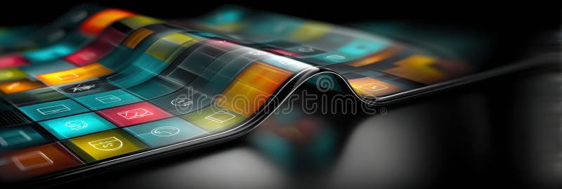 Flexible OLED Screen Demonstrates Advanced Technology with Sleek Design ...
