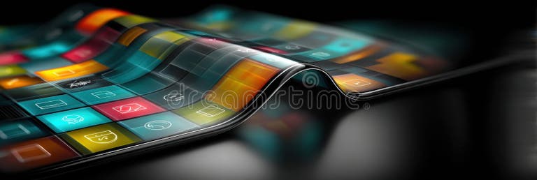 Flexible OLED Screen Demonstrates Advanced Technology with Sleek Design ...