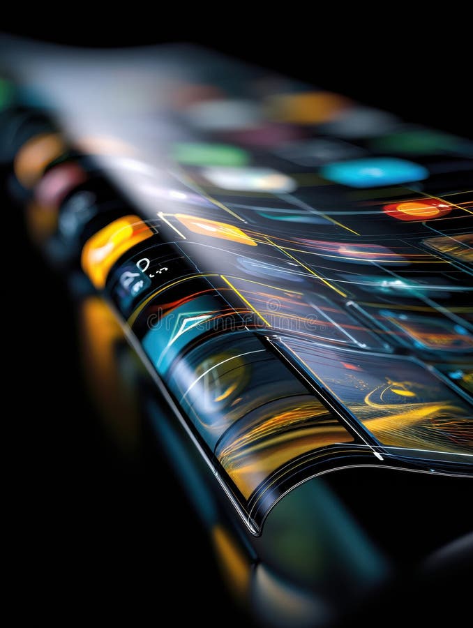Flexible OLED Screen Showcases Innovative Design with Sleek User ...