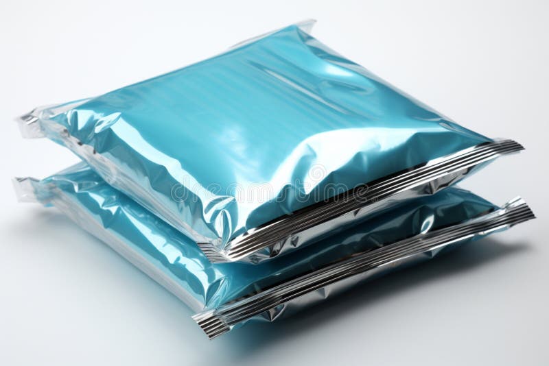Flexible Packaging Material on White Background Stock Illustration ...