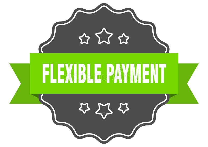 Flexible Payment Stamp. Flexible Payment Square Grungy Isolated Sign ...