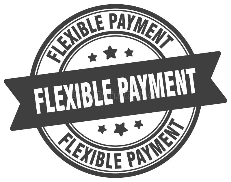 Flexible Payment Stamp. Flexible Payment Label on Transparent ...