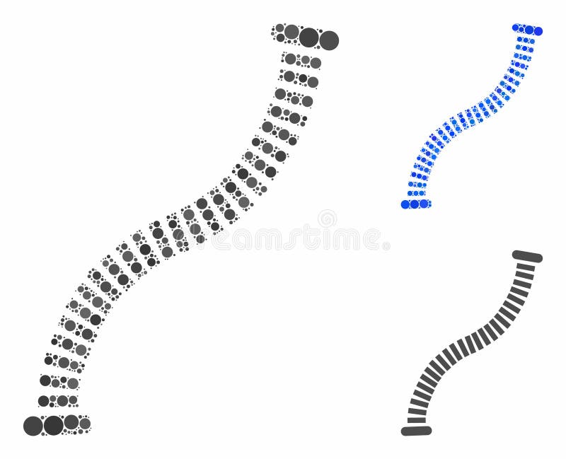 Flexible Pipe Mosaic Icon of Circles Stock Vector - Illustration of ...