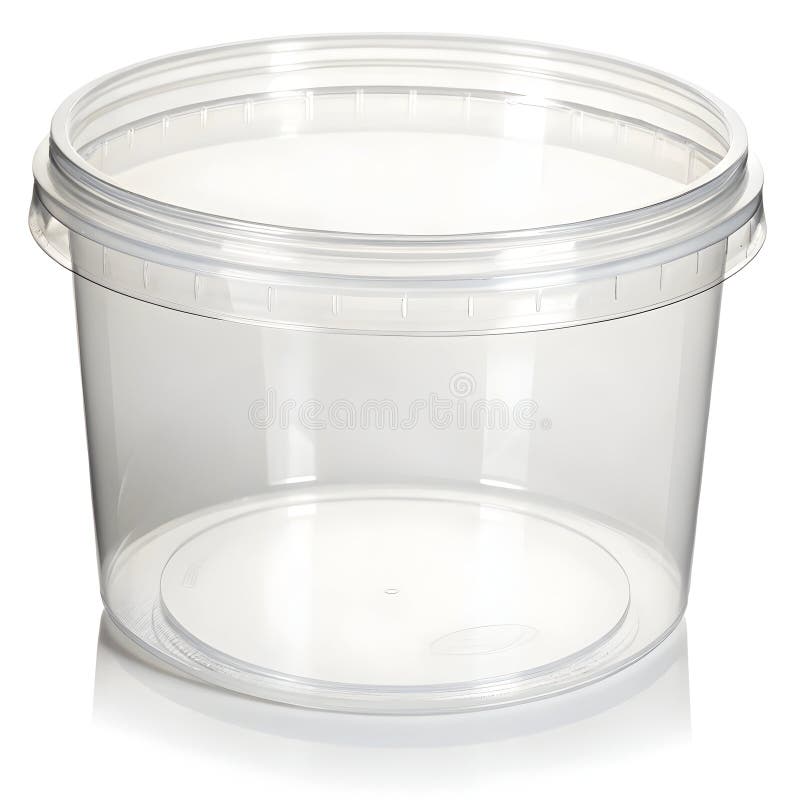 Flexible Plastic Container Isolated on White Background Stock ...