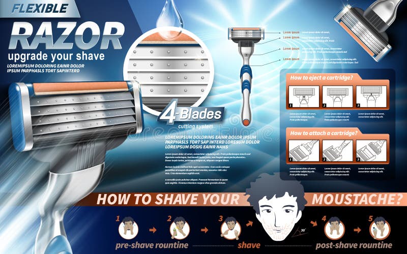 Razor stock vector. Illustration of home, black, face - 4867326