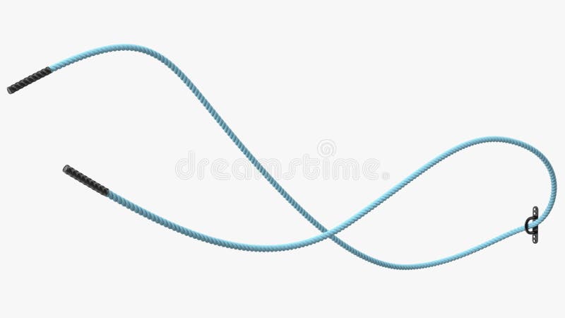 Flexible Rope with Textured Surface and Handles Stock Image - Image of ...