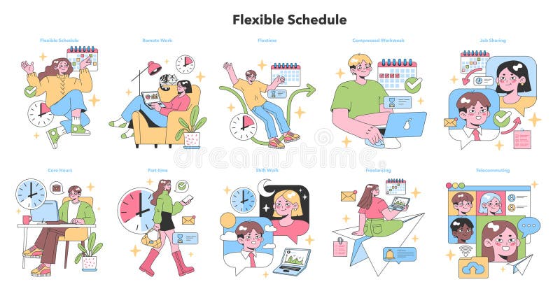 Compressed Workweek Stock Illustrations – 15 Compressed Workweek Stock ...