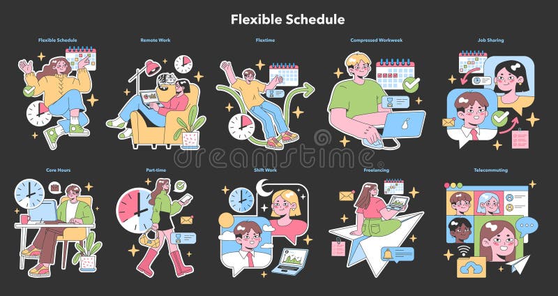 Compressed Workweek Stock Illustrations – 15 Compressed Workweek Stock ...