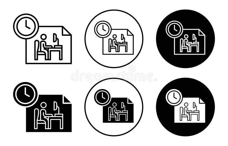 Flexible Working Icon Stock Illustrations – 700 Flexible Working Icon ...