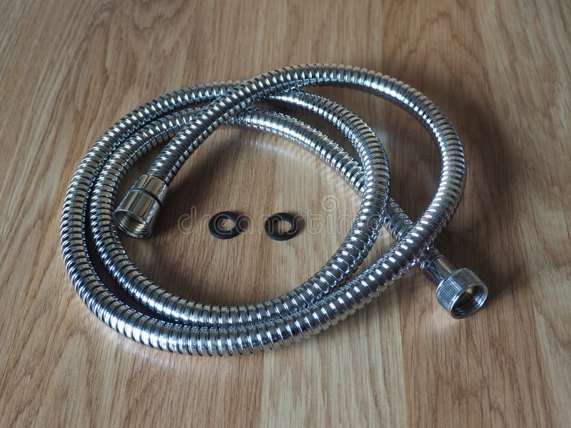 Flexible shower hose stock image. Image of bathroom - 273445025