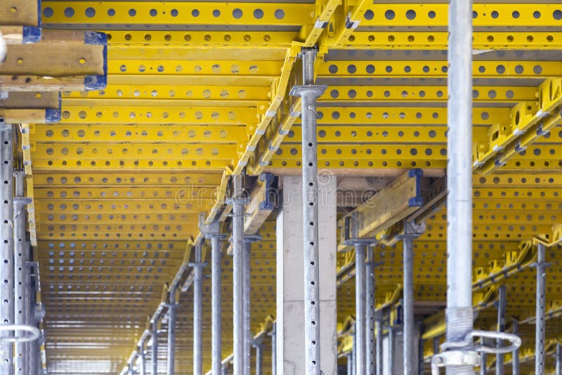 Slab Formwork for Concrete Pouring. Concrete Slab Construction for ...