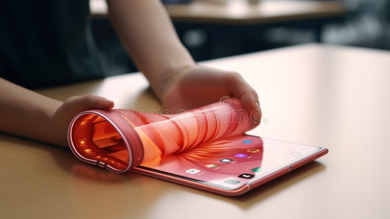 Flexible Smartphone, Future Phone Development Technologies Stock ...