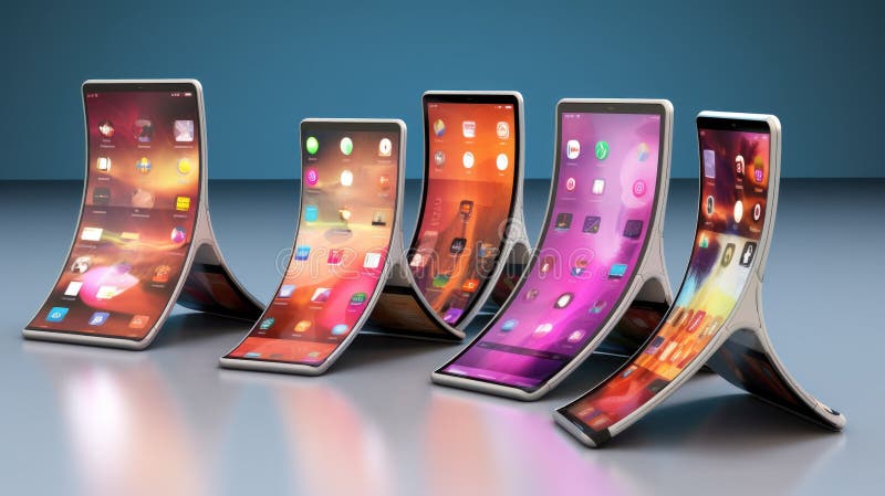 Flexible Smartphone, Future Phone Development Technologies Stock ...
