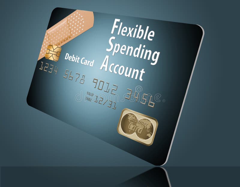 Flexible Spending Account FSA Debit Card. Stock Illustration ...
