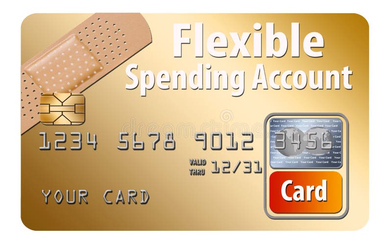 A Flexible Spending Account Debit Card Stock Illustration ...