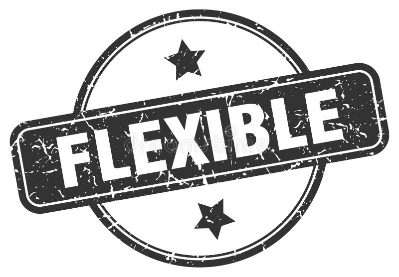 Flexible Stamp. Flexible Round Grunge Sign Stock Vector - Illustration ...