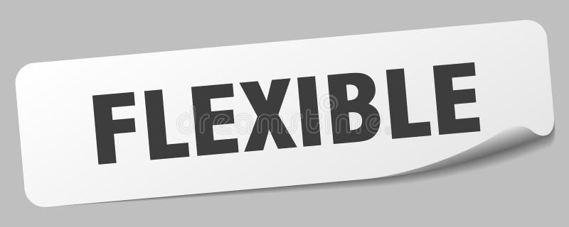 Flexible Sticker. Flexible Label Stock Vector - Illustration of ...