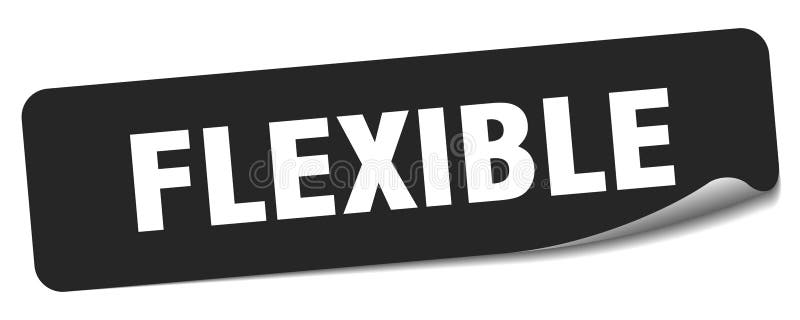 Flexible Sticker. Flexible Label Stock Vector - Illustration of white ...