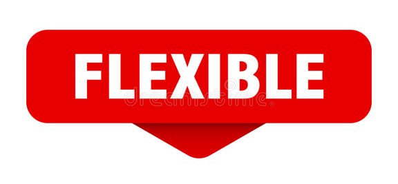 Flexible Sticker. Flexible Sign on Transparent Background Stock Vector ...