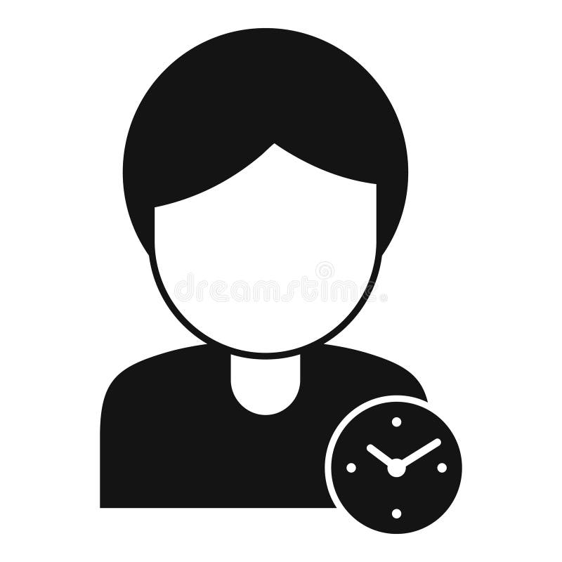 Flexible Time Icon Simple Vector. Office Work Stock Illustration ...