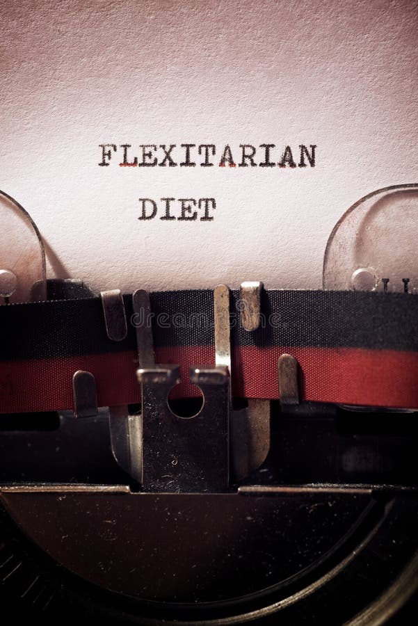 Flexitarian diet text stock image. Image of typescript - 209991845