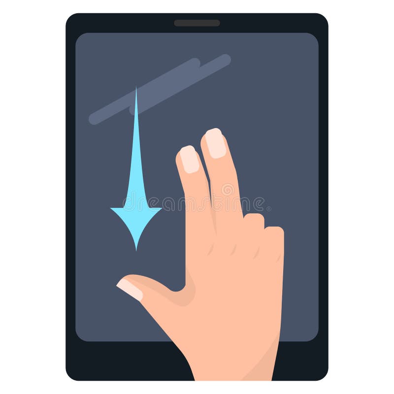 Touch Screen Gesture Fingers Stock Illustrations – 1,720 Touch Screen ...