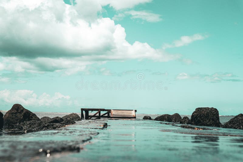 Flick En Flac Mauritius Sea Beach Stock Image - Image of wind, morning ...