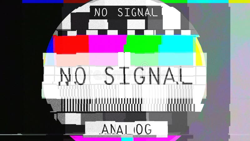 Noisy Color Bars Loop on Old Tv Screen Stock Footage - Video of card ...