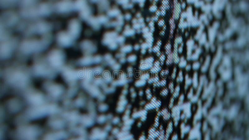 Flickering Close Up Shot of Analog TV Screen Stock Video - Video of ...