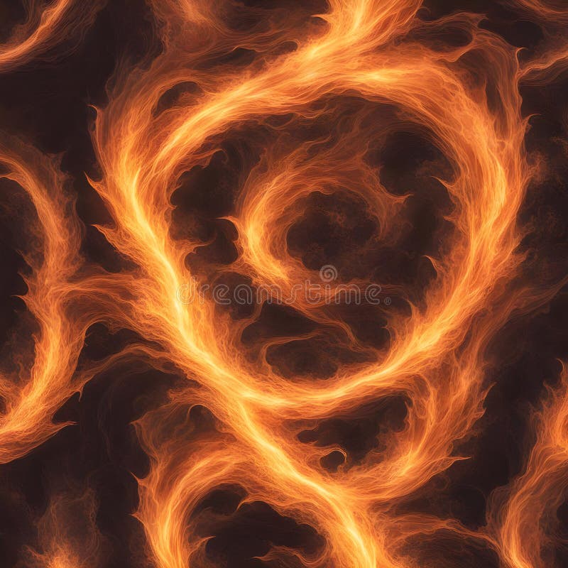 Flickering Flames Forming a Mesmerizing Cascade of Light Stock ...