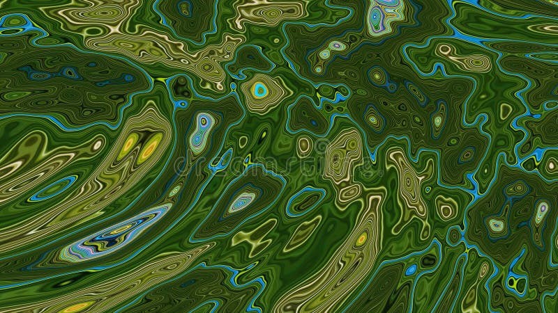 Flickering Multi-colored Green Elements, Voronoi Texture with ...