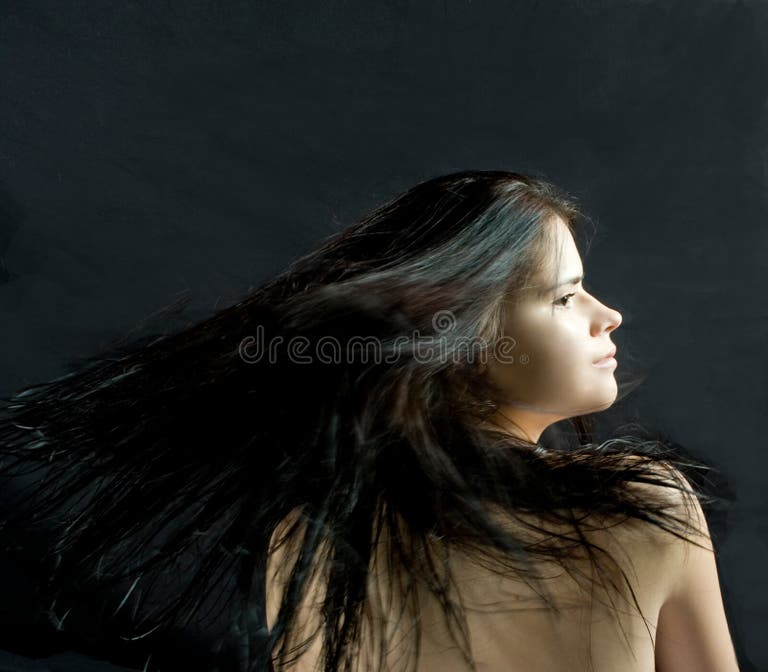 Flicking hair stock image. Image of product, person, care - 7842373