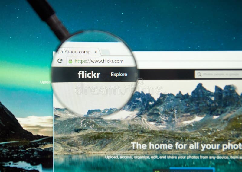 Flickr web page editorial image. Image of flickr, account - 69117210