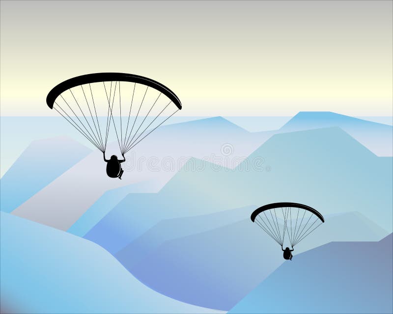 Gleitschirm Stock Illustrationen, Vektors, & Klipart – (88 Stock ...