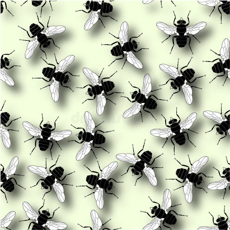 Swarm of Flies stock illustration. Illustration of arthropod - 5102782