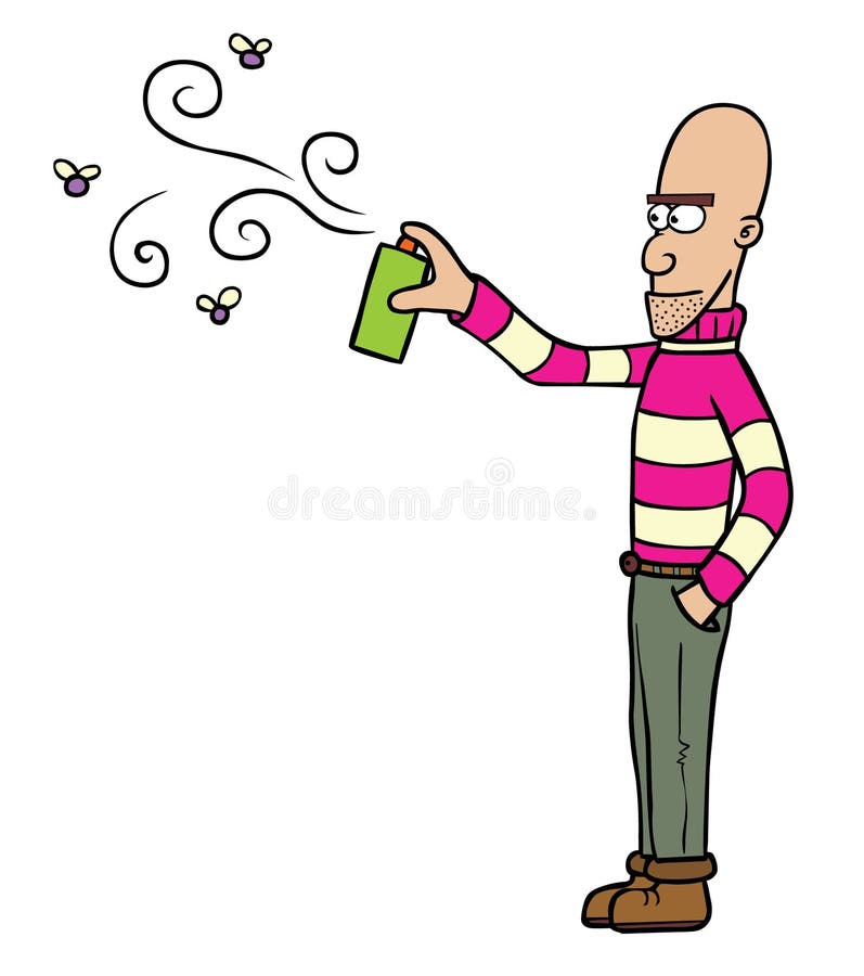 Flies Killer stock vector. Illustration of spraying, insect - 26294366