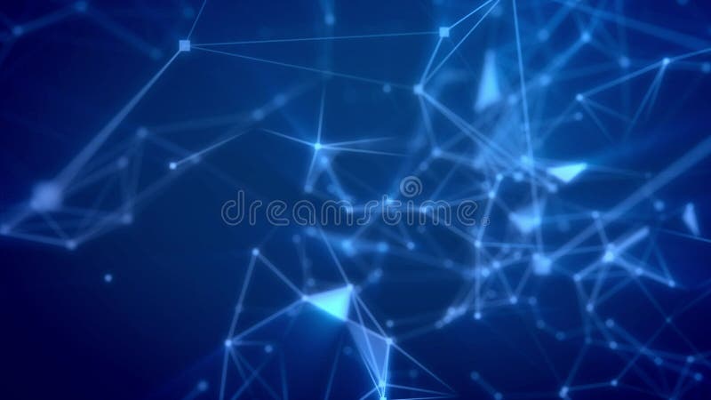 Flight through the Abstract Cyber Grid Stock Illustration ...