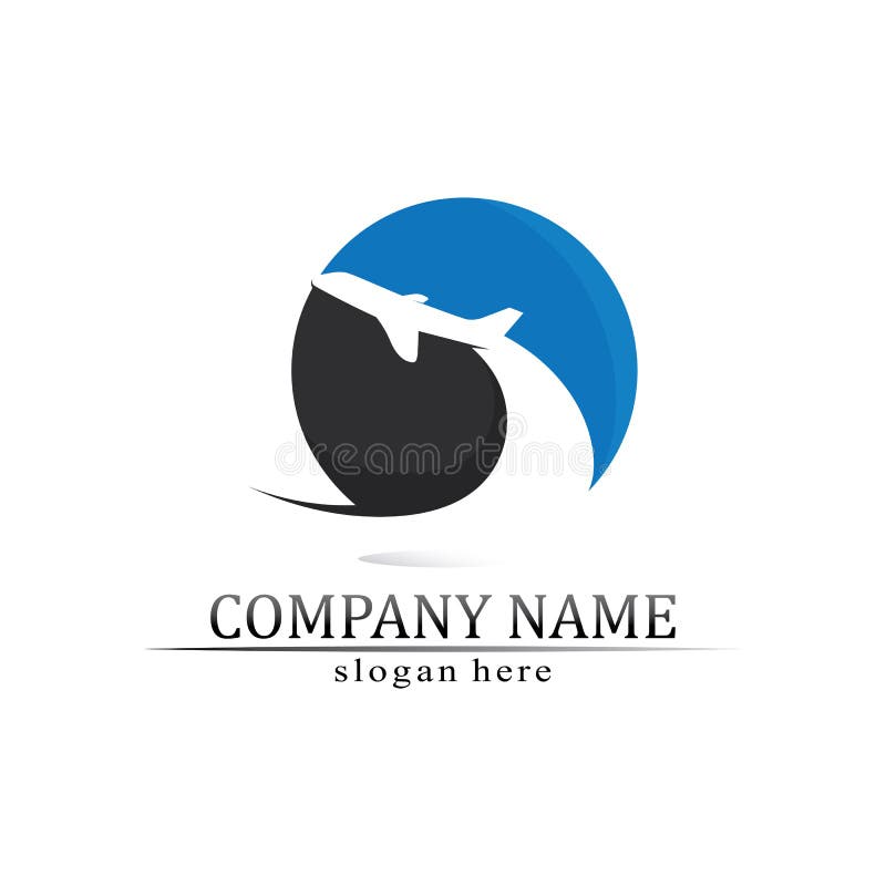 Flight Aeroplane Vector and Logo Design Transportation Stock Vector ...