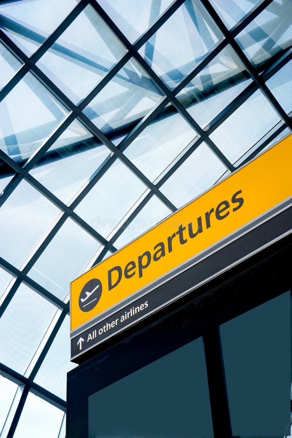 Flight, Arrival and Departure Board at the Airport, Stock Image - Image ...