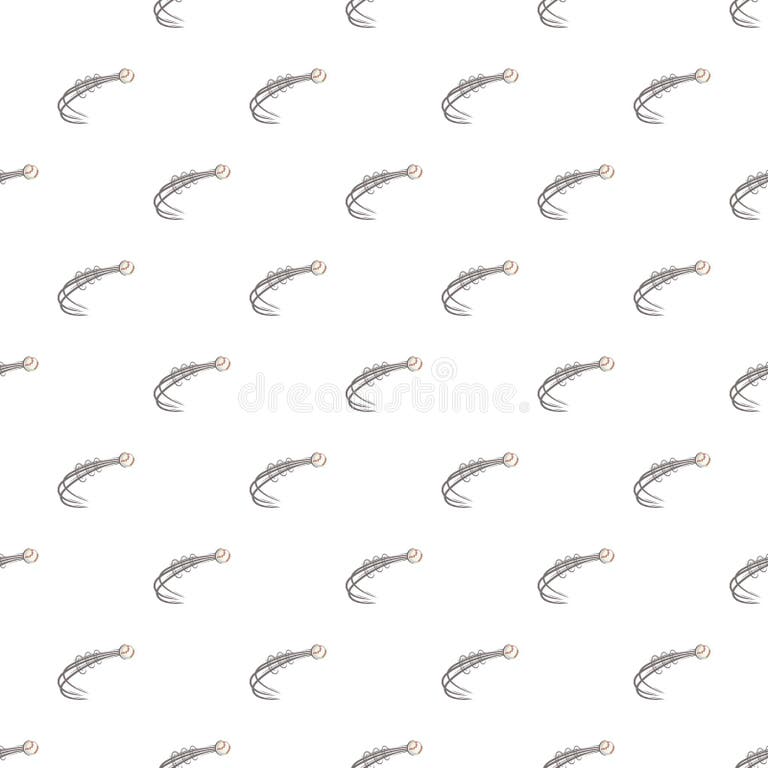 Flight of a Baseball Pattern, Cartoon Style Stock Vector - Illustration ...