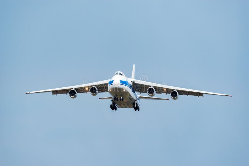 Flight of Big Cargo Airliner. Stock Image - Image of cargo, commercial ...